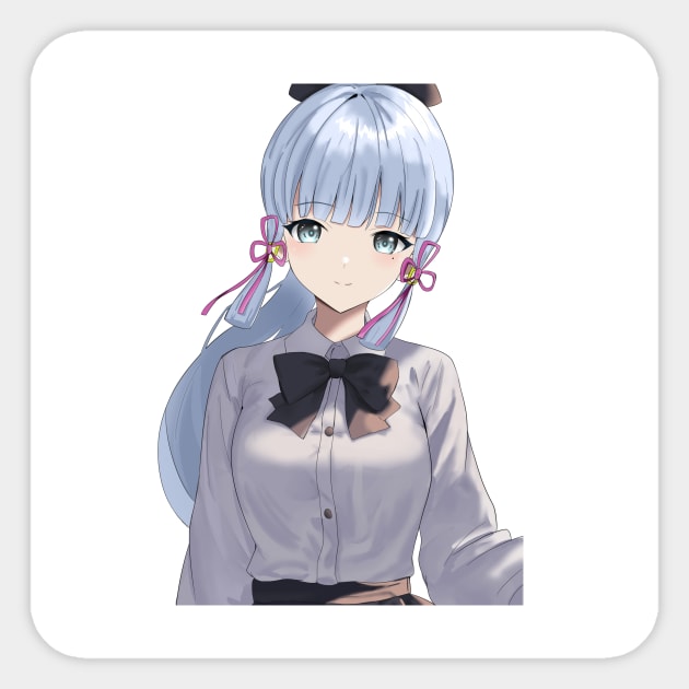 Genshin impact , ayaka - Genshin Impact - Sticker | TeePublic