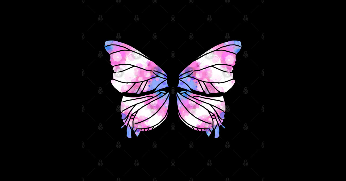 Trans butterfly - Transgender - Sticker | TeePublic