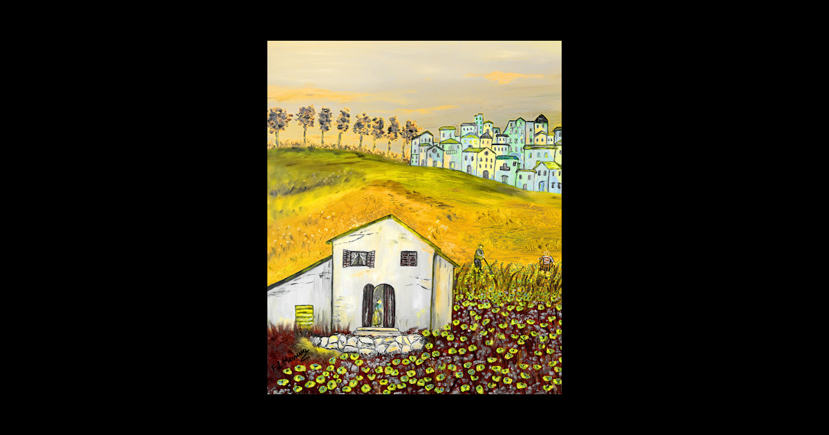 L'ultima fatica - Oil Painting - Sticker | TeePublic