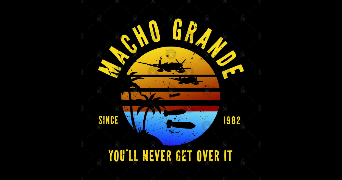 82 Macho Grande - Airplane The Movie - Sticker | TeePublic