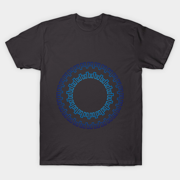 Runa in shades of blue - Runes - T-Shirt | TeePublic