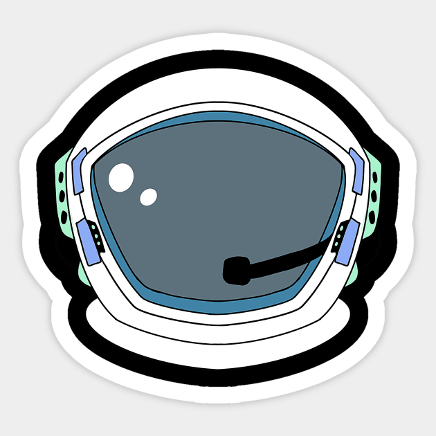 Astronaut Helmet - Astronaut - Sticker | TeePublic