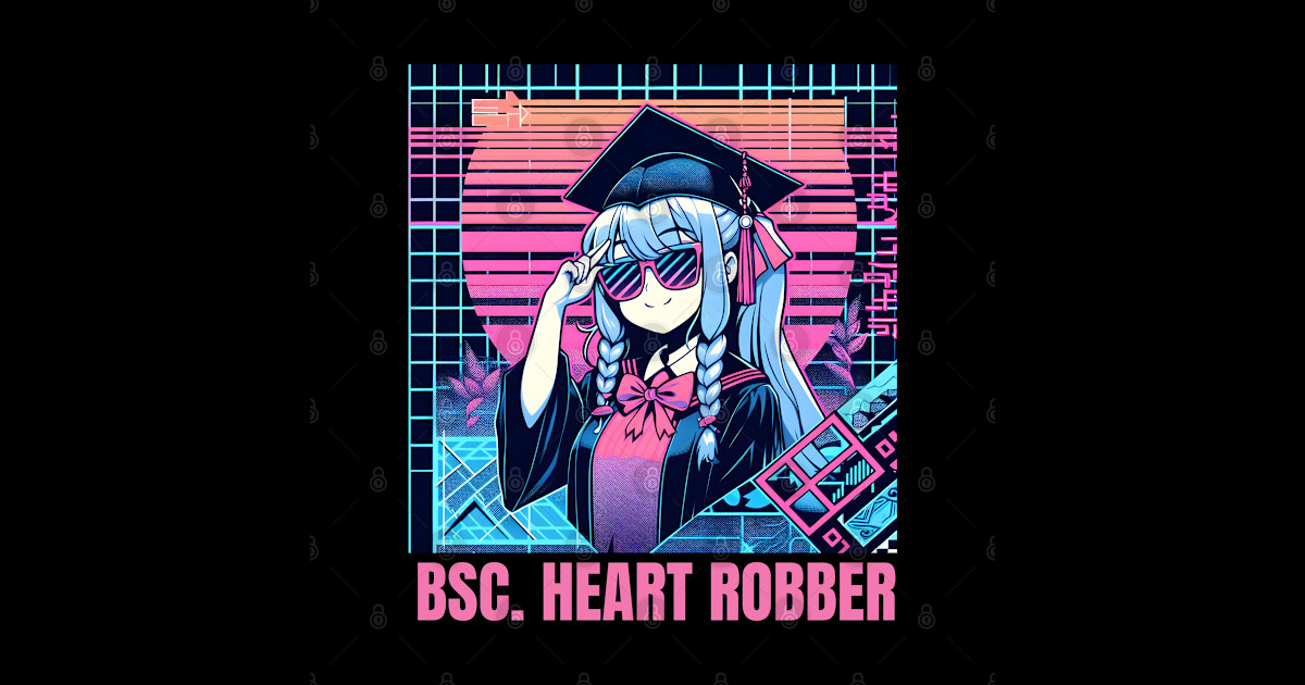 Graduation Anime girl - Graduation - Sticker | TeePublic