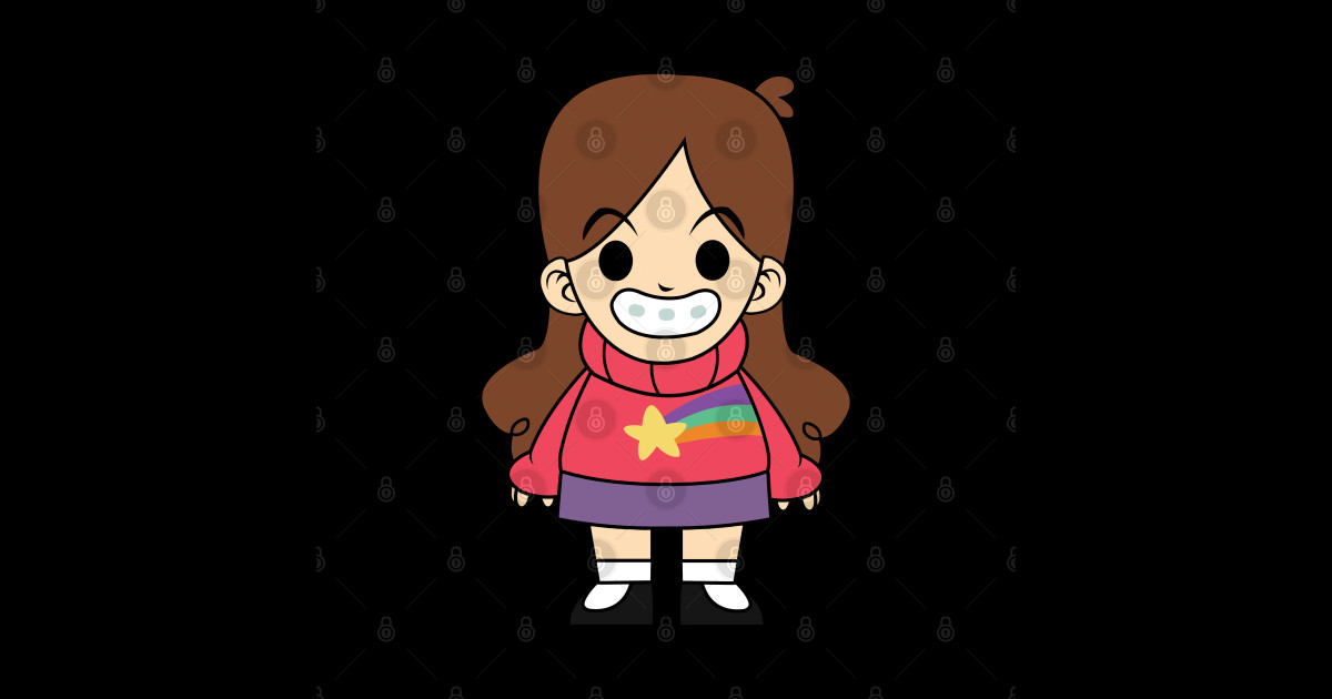 Mabel Gravity Falls Chibi - Gravity Falls - Sticker | TeePublic