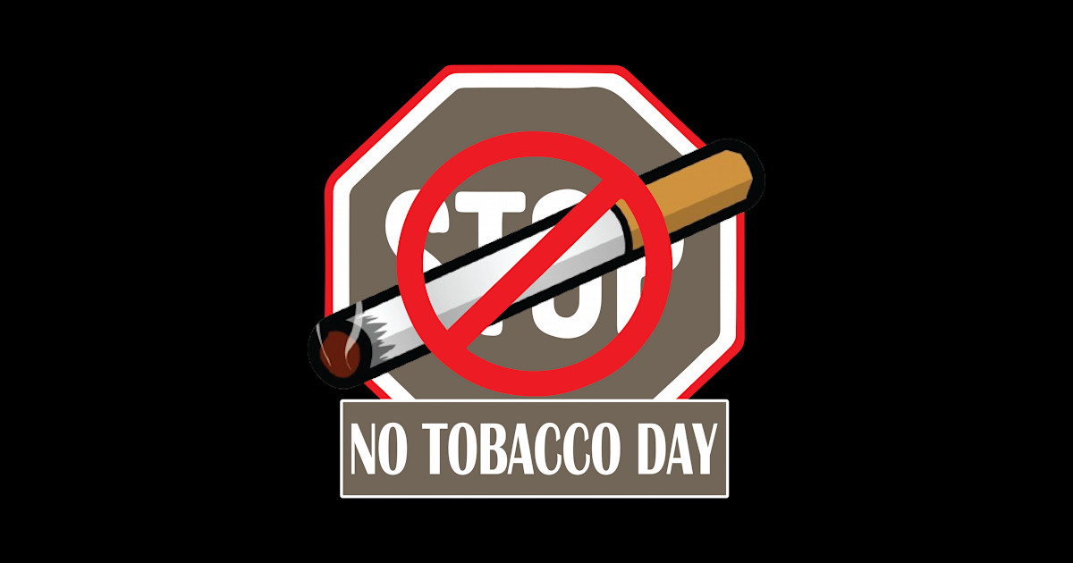 No Tobacco Day - Smoke Free - Sticker | TeePublic