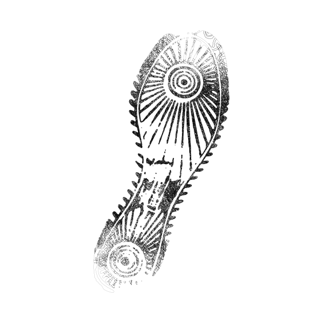 Shoe Sole Pattern Silhouette Shirt - Shoe Print - T-Shirt | TeePublic