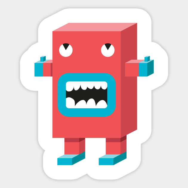 Box People : Dark Pink - People - Sticker | TeePublic