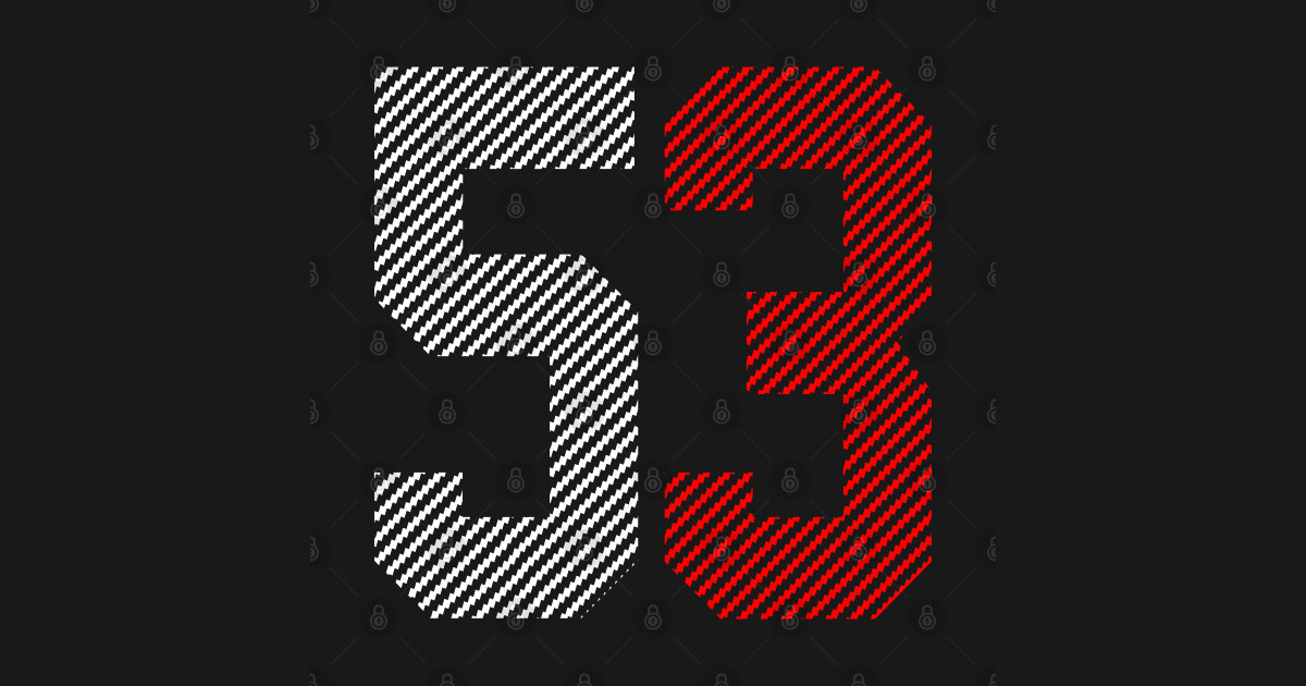 Iconic Number 53 Lucky Number -Sports Jersey Style |Fifty Three|53rd ...