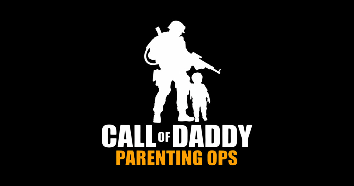 Mens Gamer Dad Call of Daddy Parenting Ops Father's Day - Mens Gamer ...