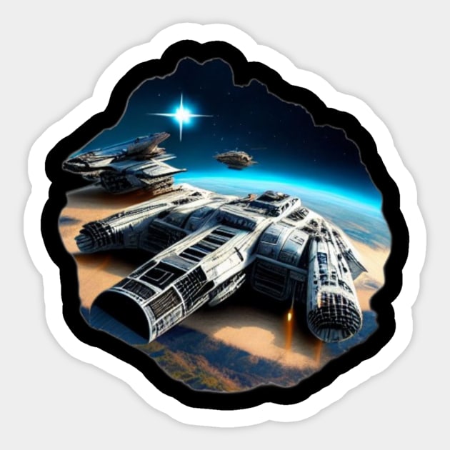 millennium falcon - Millennium Falcon - Sticker | TeePublic