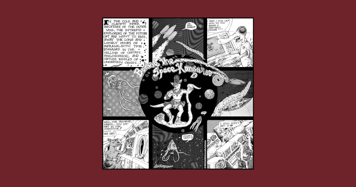 Bunkie The Space Kangaroo Riddle B&W - Bunkie The Space Kangaroo - T ...