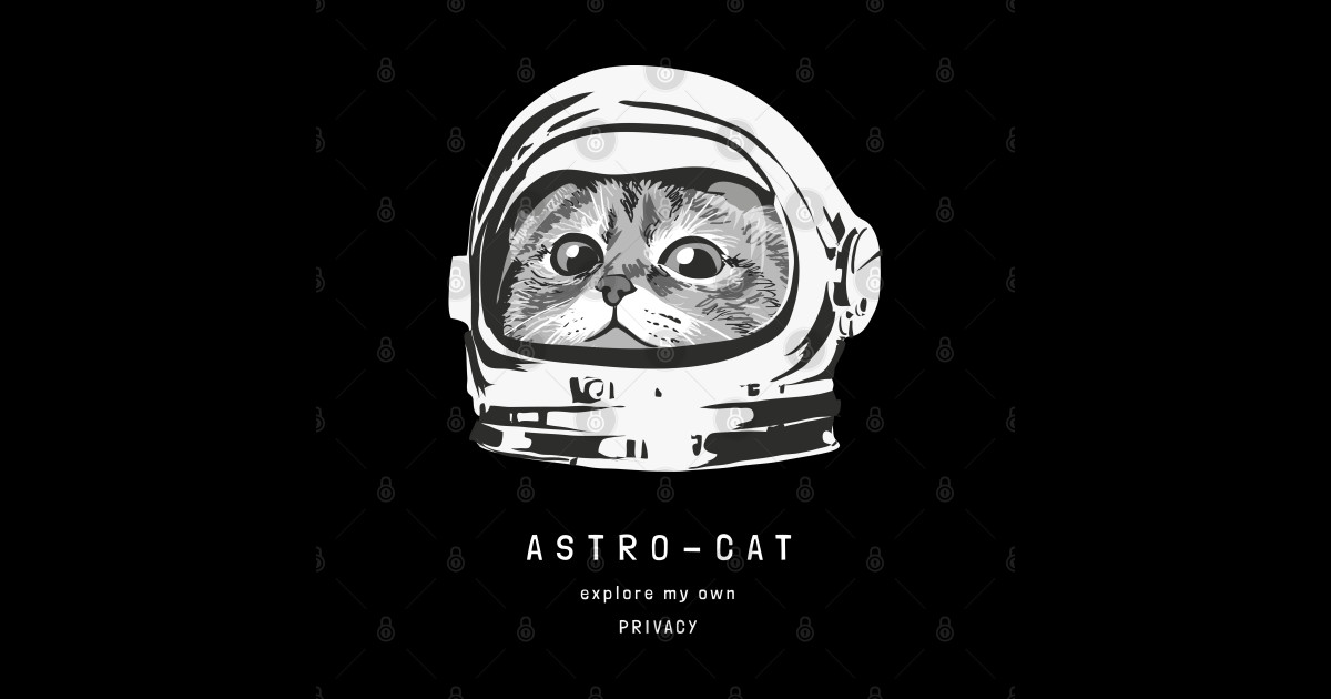 Astro Cat Planet - Astro Cat Planet - Sticker | TeePublic