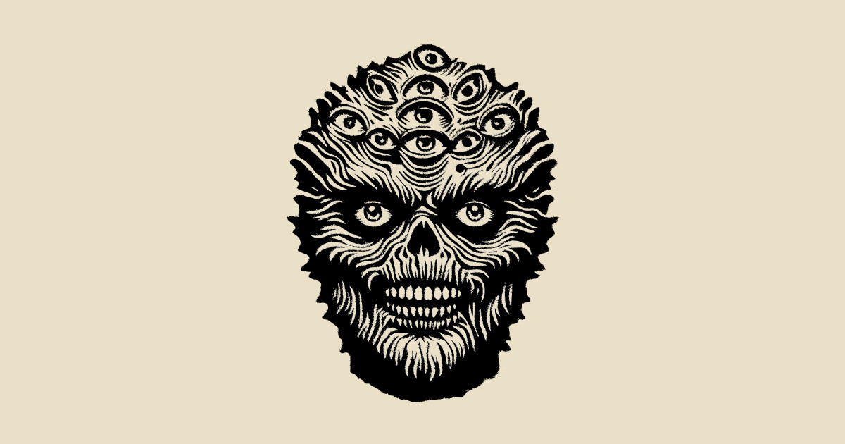 Zombie linocut - Zombie - T-Shirt | TeePublic