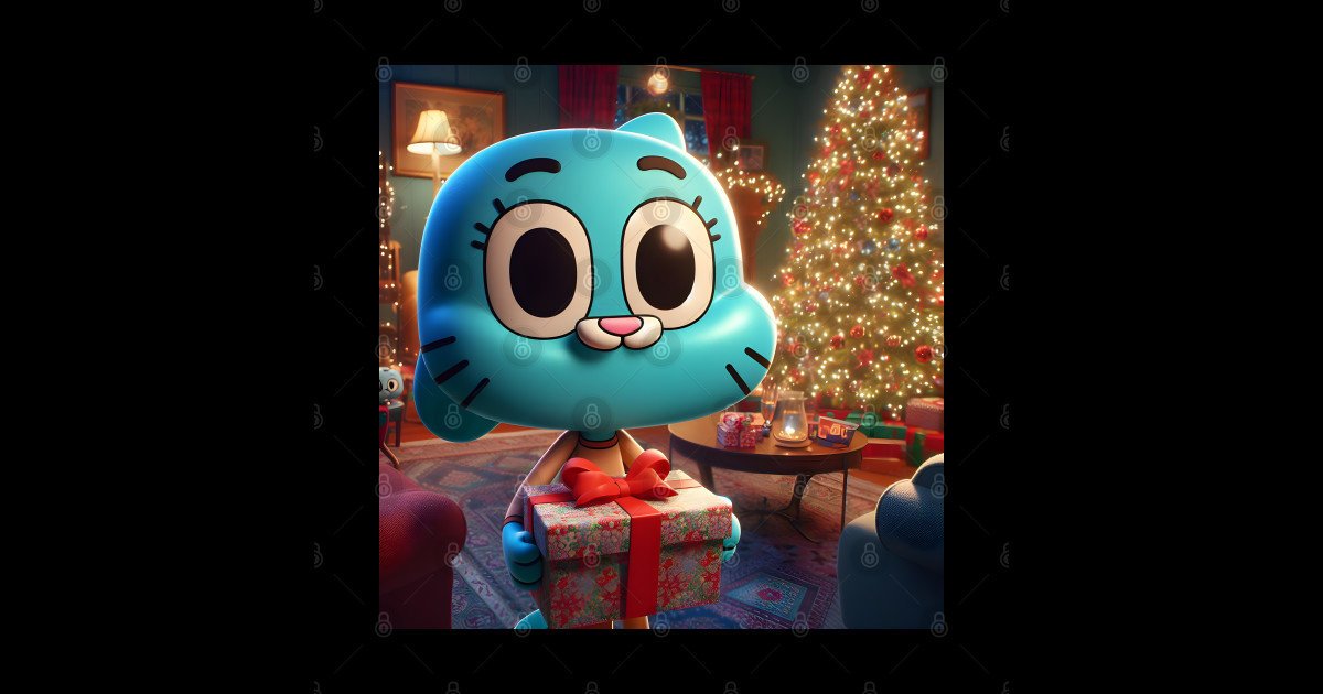 Whimsical Wonderland Unleashed: Gumball Christmas Art for Iconic ...
