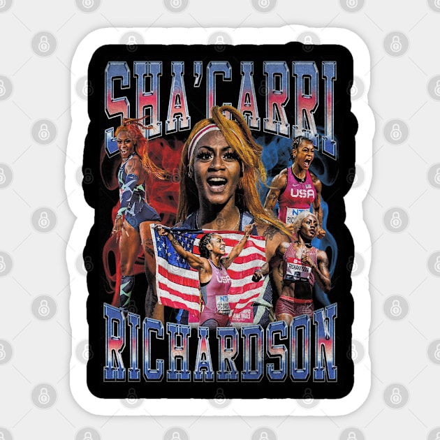 Shacarri Richardson Vintage Bootleg - Shacarri Richardson - Sticker ...