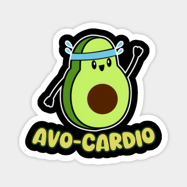 Avo-Cardio Pun Workout Running Avocado Exercise - Funny Pun Workout ...