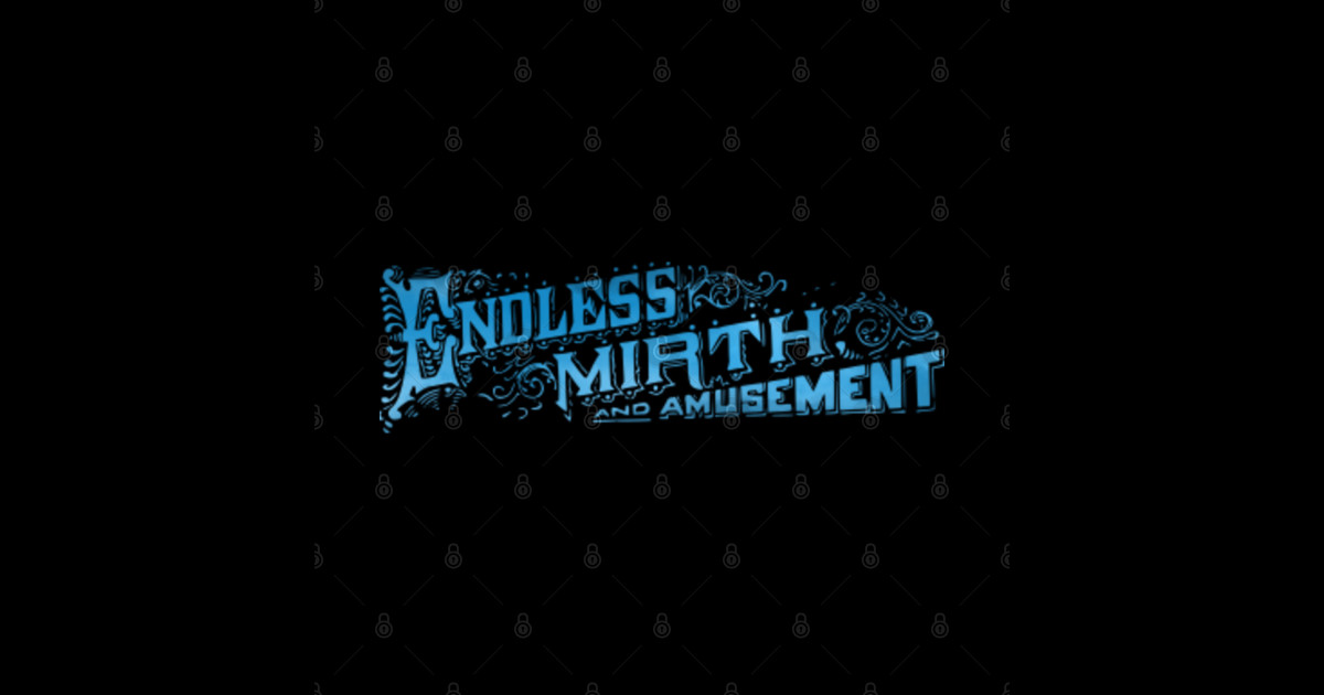 Endless Mirth in Blue - Mirthful - Sticker | TeePublic