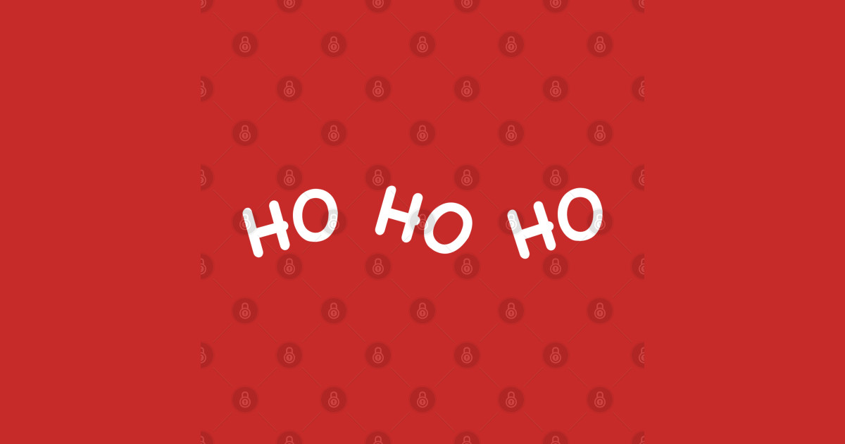 Ho Ho Ho Christmas Santa - Christmas Face Mask - T-Shirt | TeePublic