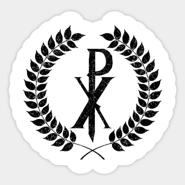 Chi Rho Constantine V2 - Chi Rho - Sticker | TeePublic