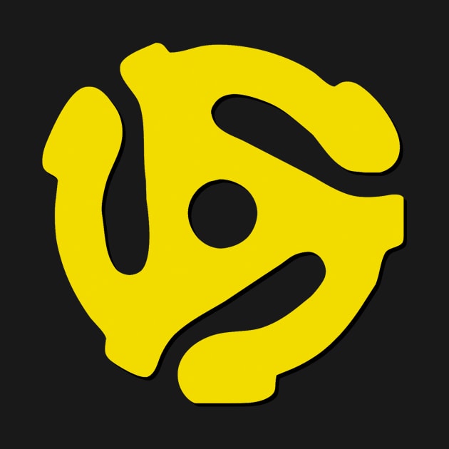 Music Geek yellow 45 rpm record adaptor, music geek stuff - 45 Rpm ...