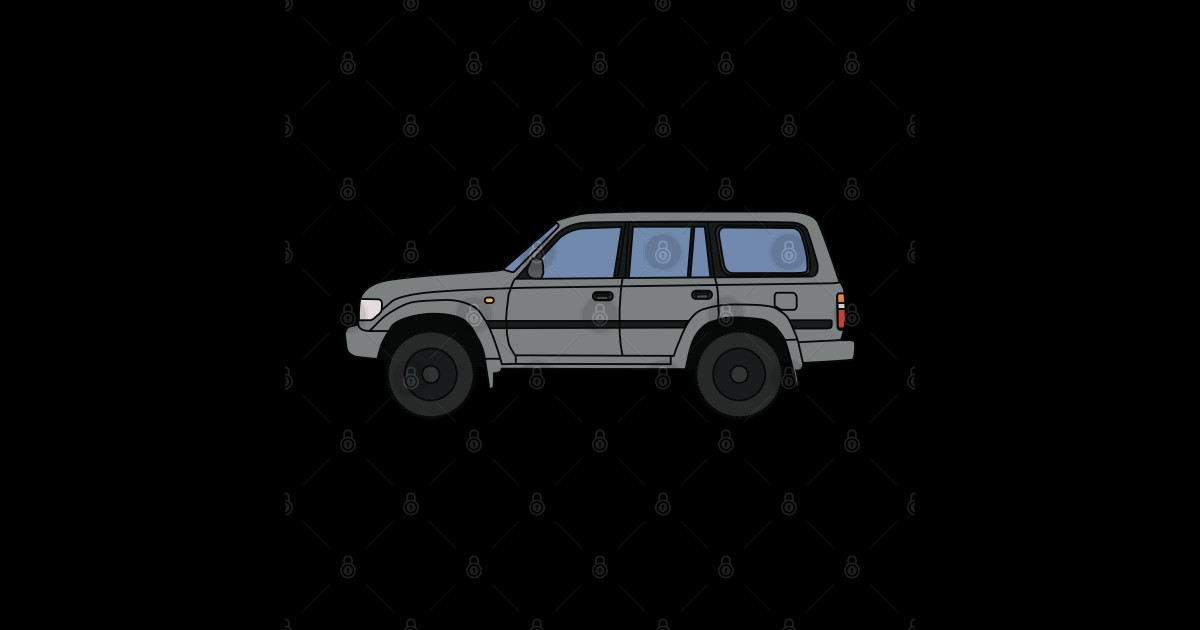Toyota land cruiser 80 series Improved grey - Land Cruiser - Sticker ...