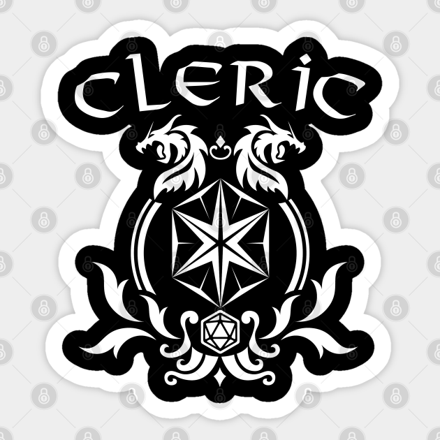DnD Cleric Class Symbol Print - Cleric Rpg Class - Sticker | TeePublic