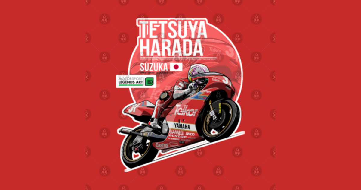Tetsuya Harada 1993 Suzuka - Tetsuya Harada - T-Shirt | TeePublic