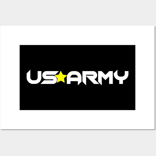 US Army Yellow Star - Army - Posters and Art Prints | TeePublic
