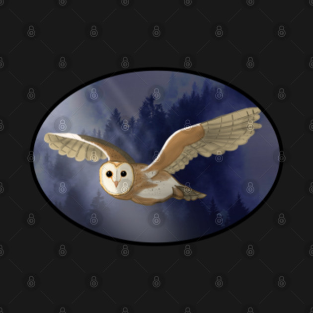 Barn Owl Oval - Barn Owl - T-Shirt sold by Claudia Gonzalez | SKU ...