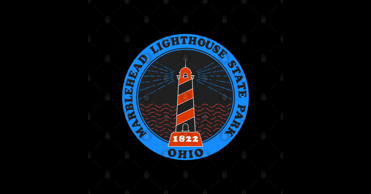 MARBLEHEAD LIGHTHOUSE STATE PARK LAKE ERIE OHIO - Marblehead - Sticker ...