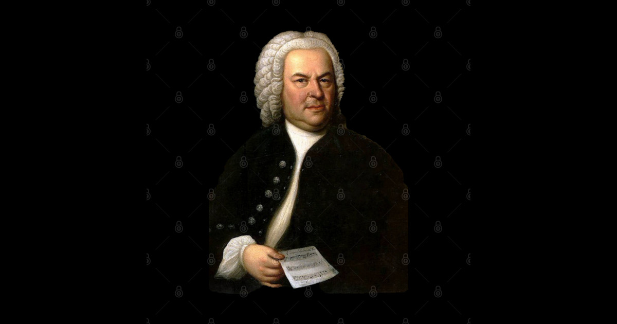 Johann Sebastian Bach - Johann Sebastian Bach - Sticker | TeePublic