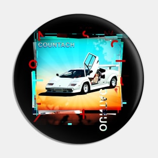 Lamborghini Countach Racing Car Pins and Buttons for Sale | TeePublic