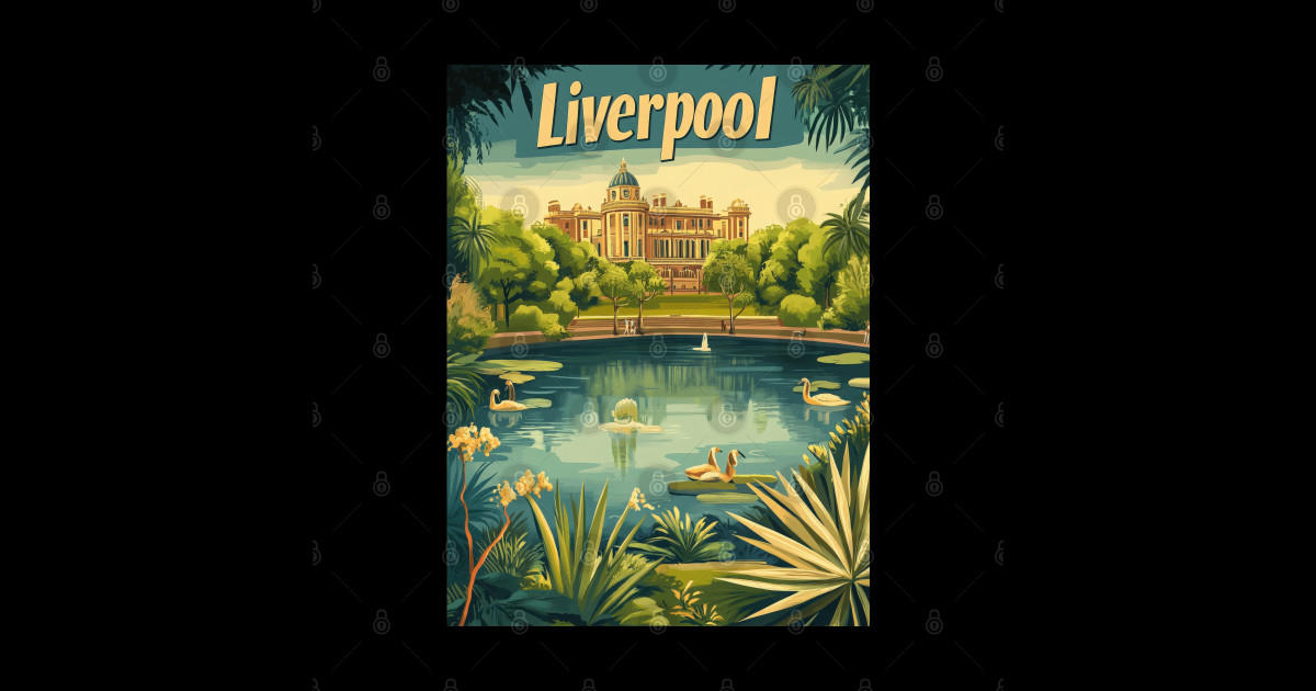 Explore the charm of Liverpool with a stunning depiction of its lush ...