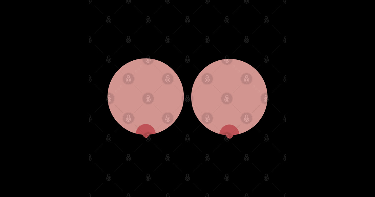 Boobs Icon - Breast - Sticker | TeePublic