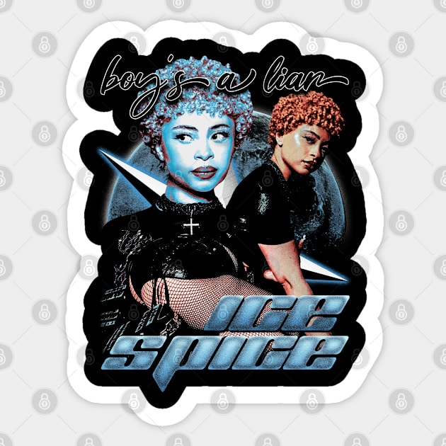 Ice Spice Bootleg vintage 90s - Ice Spice - Sticker | TeePublic