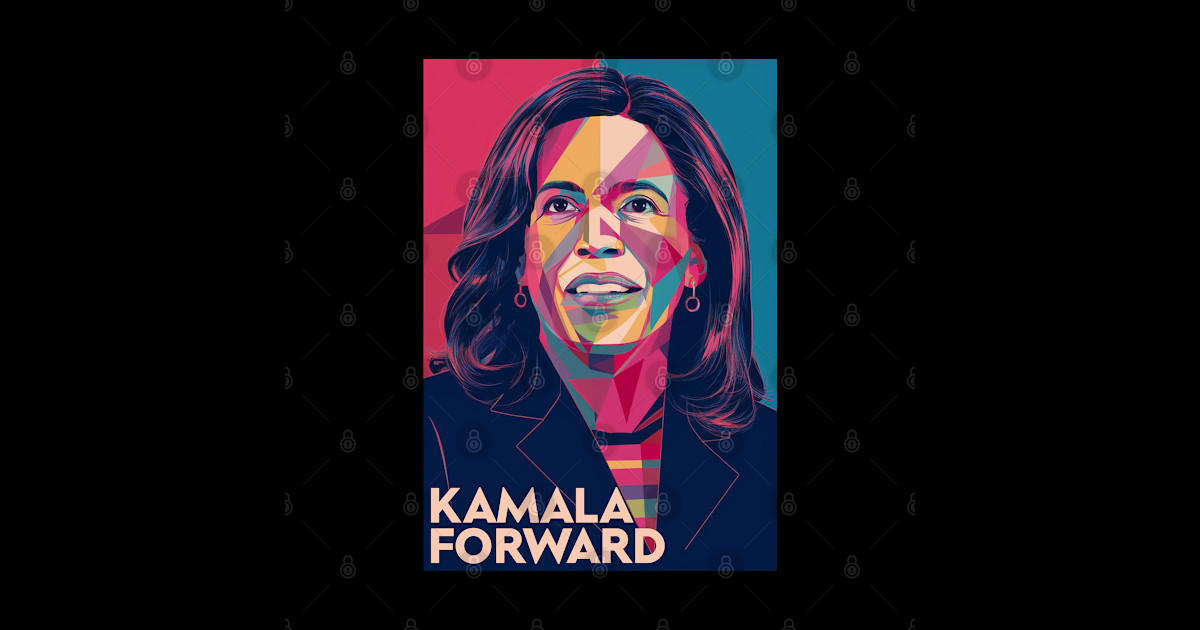KAMALA FORWARD - POP ART COLOUR KAMALA HARRIS - Kamala Forward ...