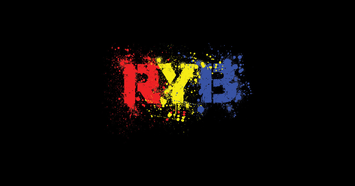RYB splat - Colours - Sticker | TeePublic