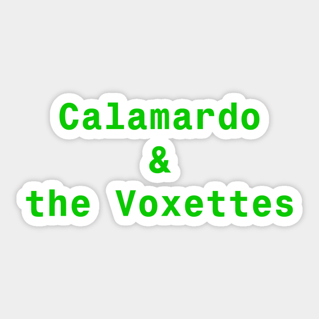 Calamardo and the Voxettes - Andrs Calamaro - Sticker | TeePublic