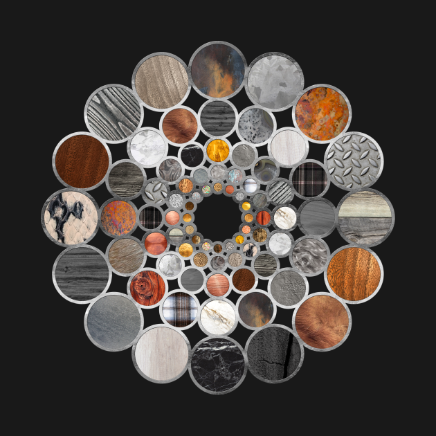 Rustic Geometry II Mandala - Rustic - T-Shirt | TeePublic