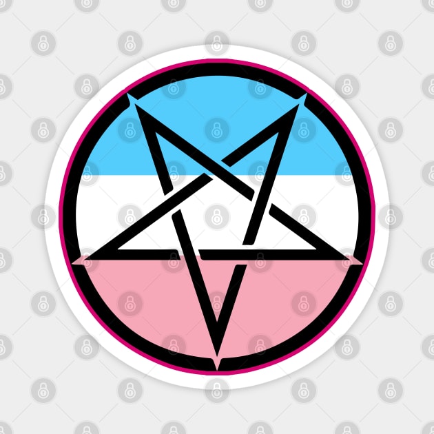 Transgender Pentagram - Transgender - Magnet | TeePublic