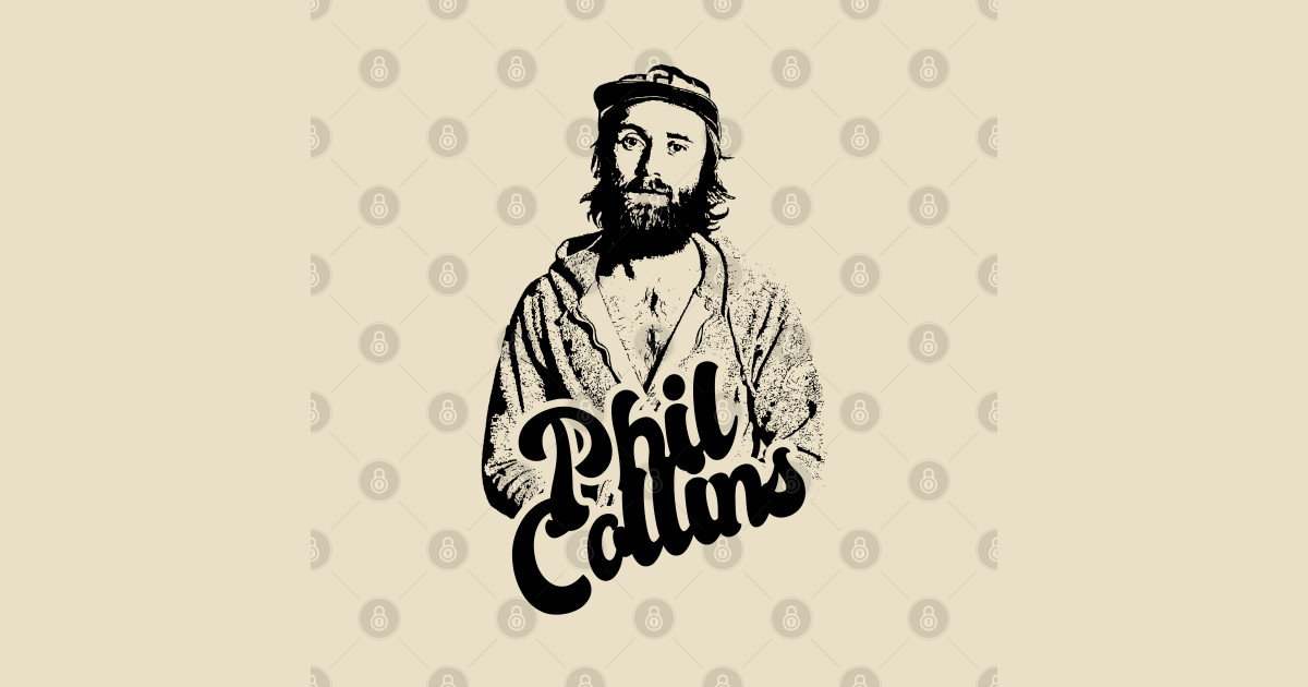 Phil Collins 80s style classic - Phil Collins - T-Shirt | TeePublic