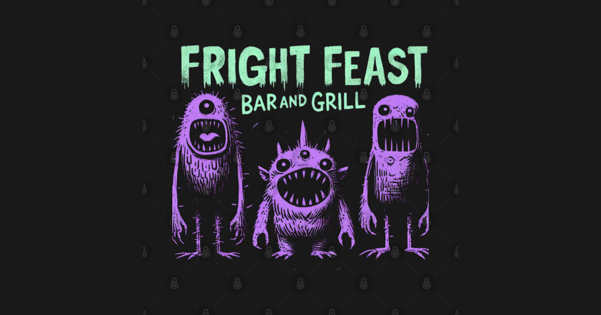 Fright Feast - Horror - T-Shirt | TeePublic