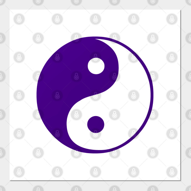Purple yin yang - Yin Yang - Posters and Art Prints | TeePublic