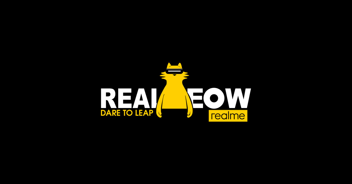 Realme RealMeow Dare To Leap - Realme - Sticker | TeePublic
