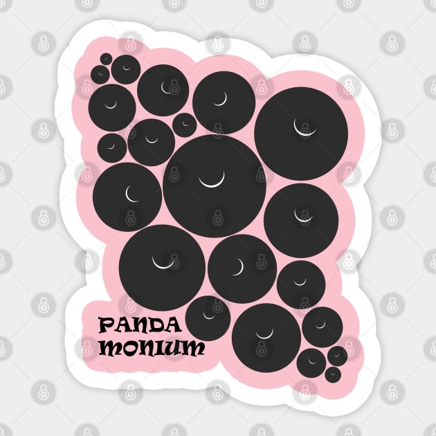Pandamonium Panda Butt - Pandamonium - Sticker | TeePublic