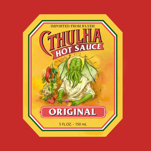 Cthulha Label (Original) - Cthulhu - Pillow | TeePublic