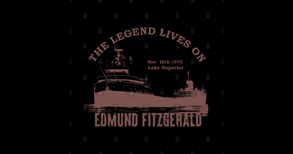 Edmund Fitzgerald The Legend Lives On - Edmund Fitzgerald - Sticker ...