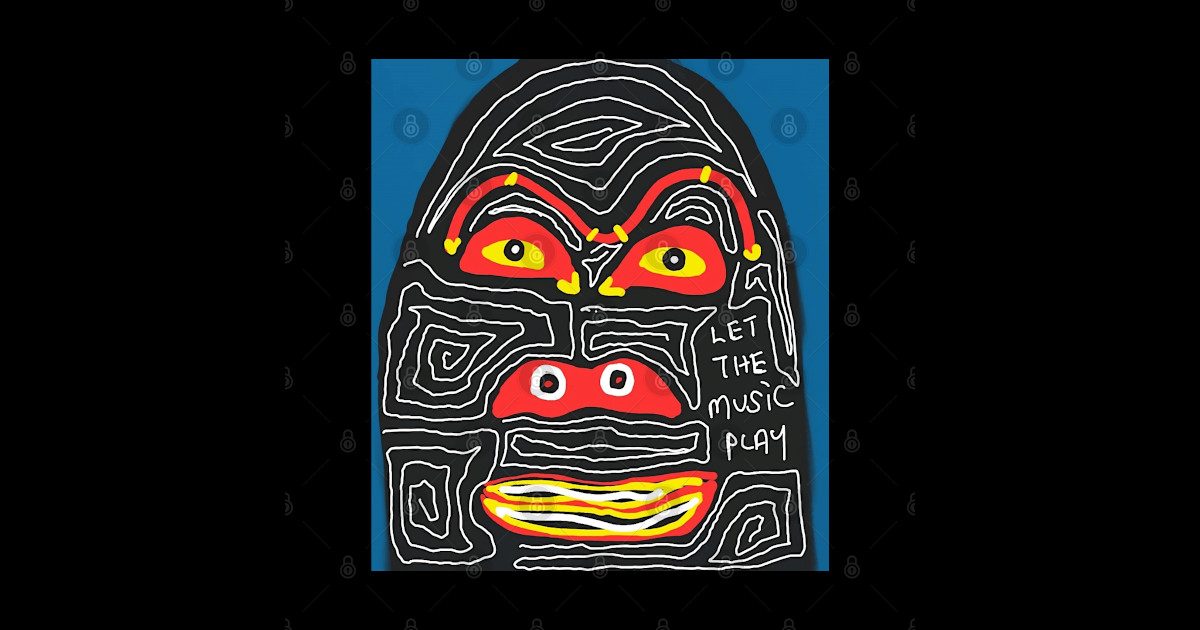 Let The Music Play - Music Is Life - Sticker | TeePublic