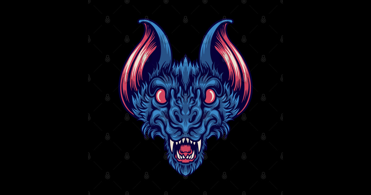 halloween character bad bat head - Halloween Character Bad Bat Head ...