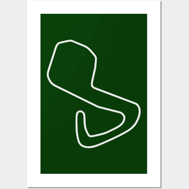 Brands Hatch GP Circuit [outline] - Brands Hatch - Posters and Art ...